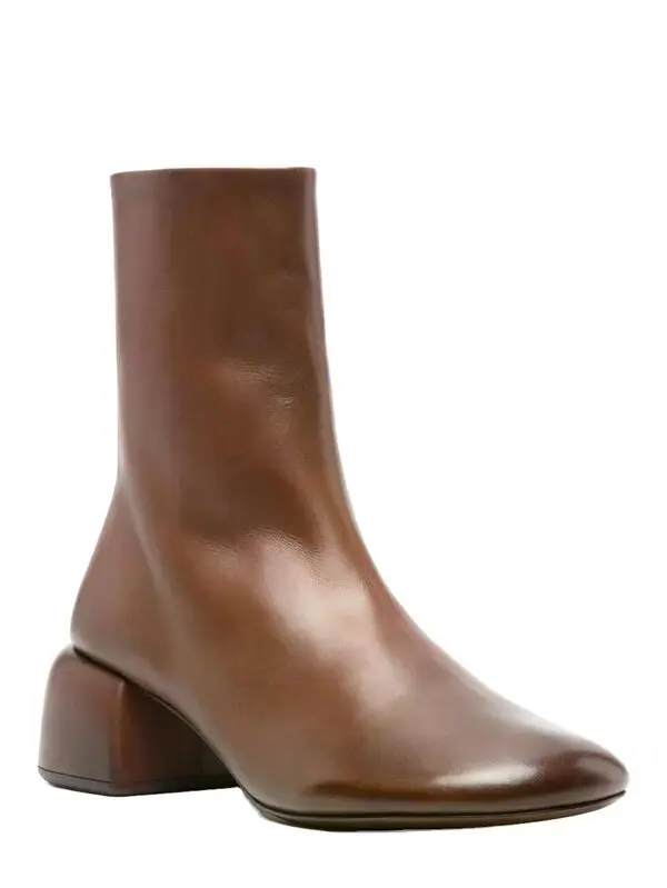 Marsèll 50mm Basata Leather Ankle Boots - Brown