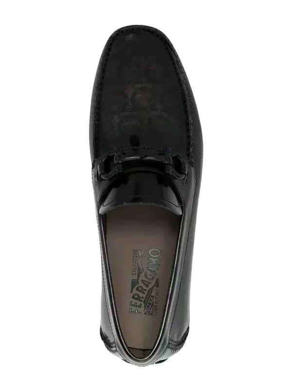 FERRAGAMO Paris Leather Loafers - Brown