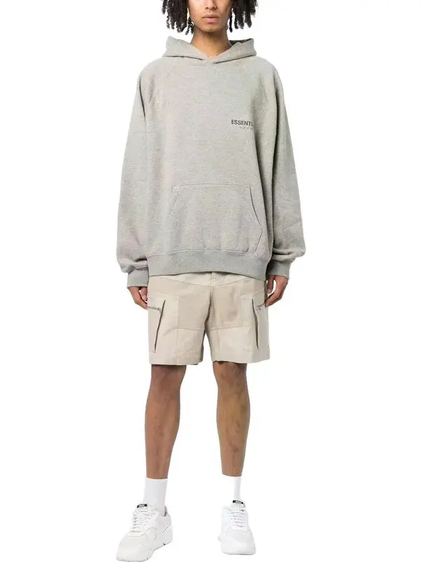 Fear Of God Logo-print Hoodie - Grey