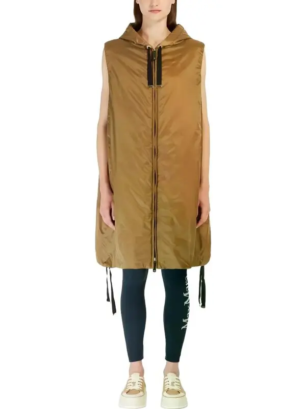 Max Mara Sleeveless Puffer Jacket - Brown