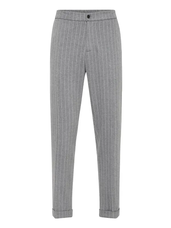 BILLIONAIRE Pinstriped Trousers - Grey