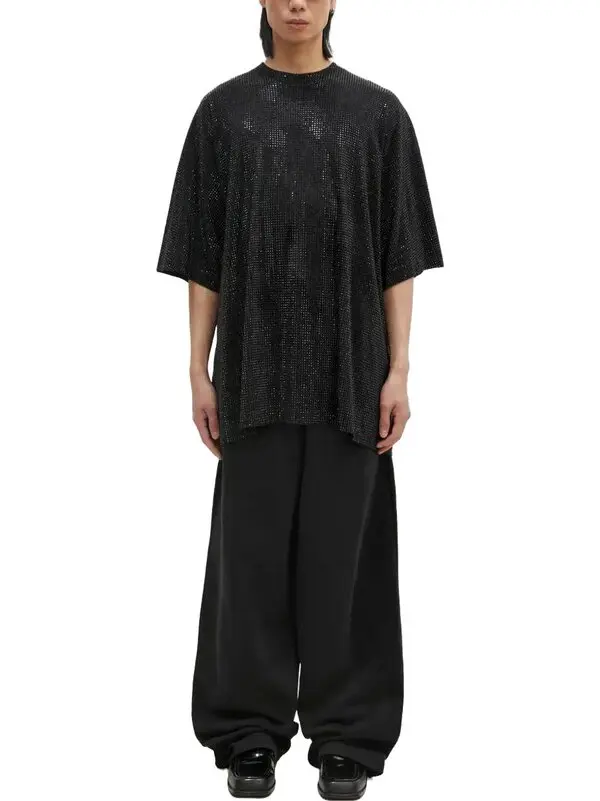 Vetements Rhinestone-embellished T-shirt - Black