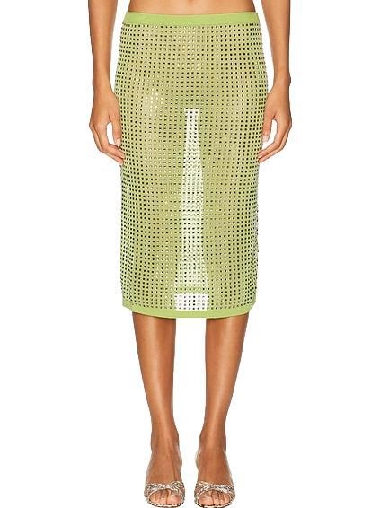 Christopher Esber Cirrus Straight Skirt - Fern