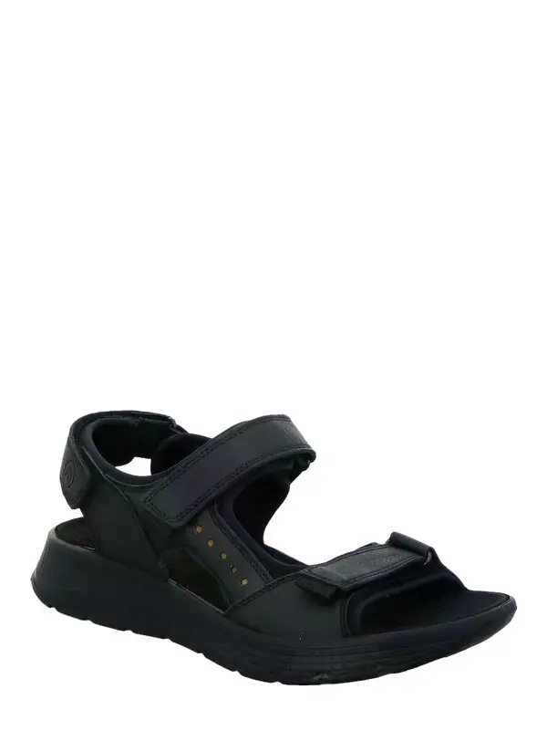ARA Elio Adjustable-strap Sandals - Black