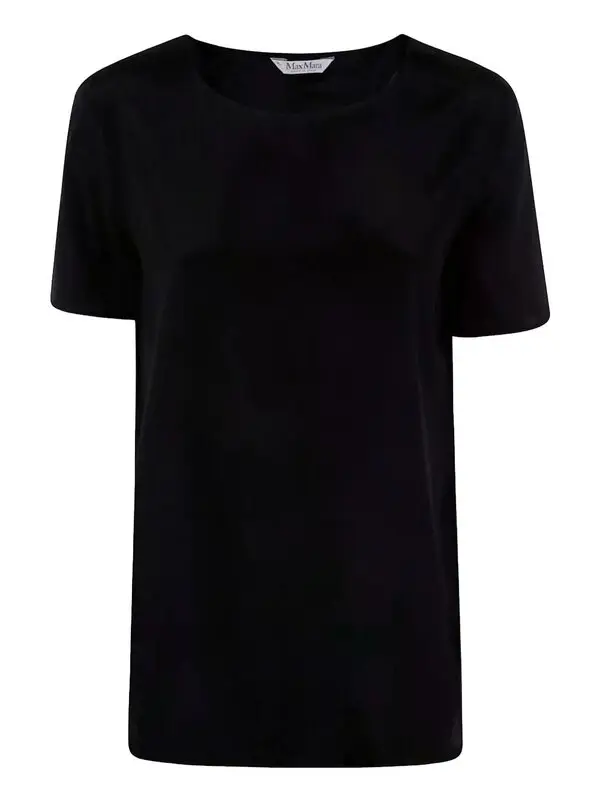 Max Mara Short Sleeve Top - Black