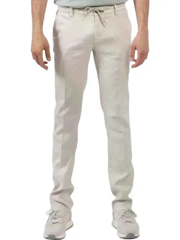 MASON'S Drawstring Waist Trousers - Neutrals