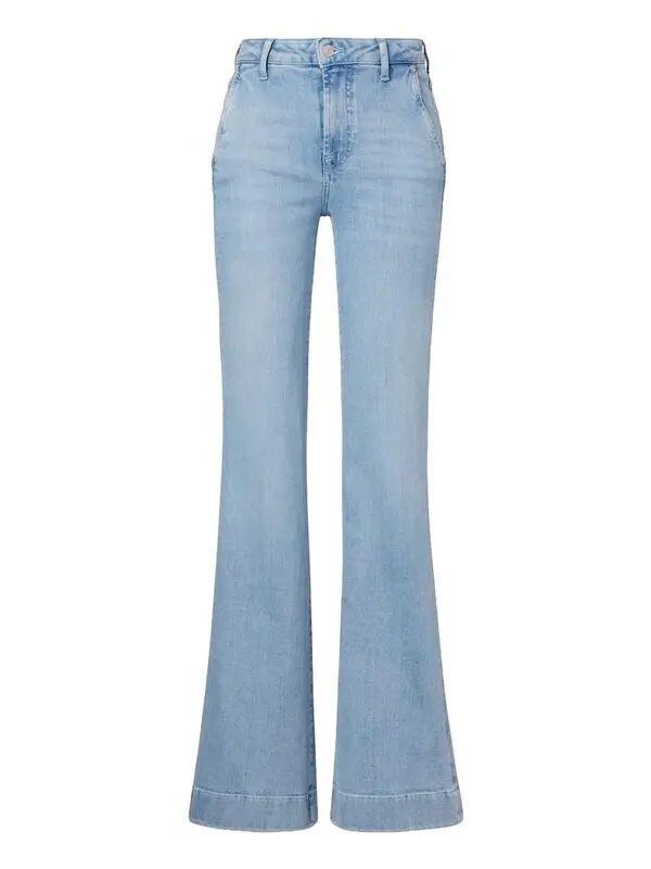 7 For All Mankind High-rise Bootcut Jeans In Olina Wash - Blue