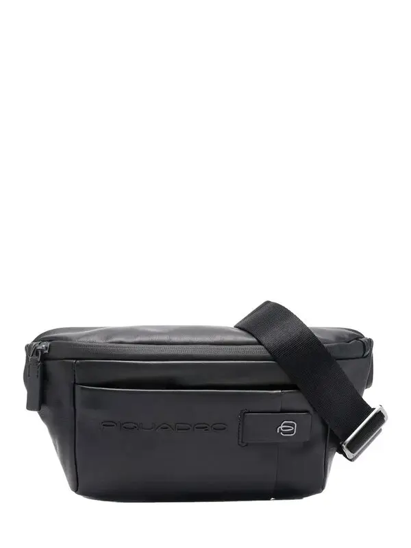 PIQUADRO Embossed-logo Belt Bag - Black