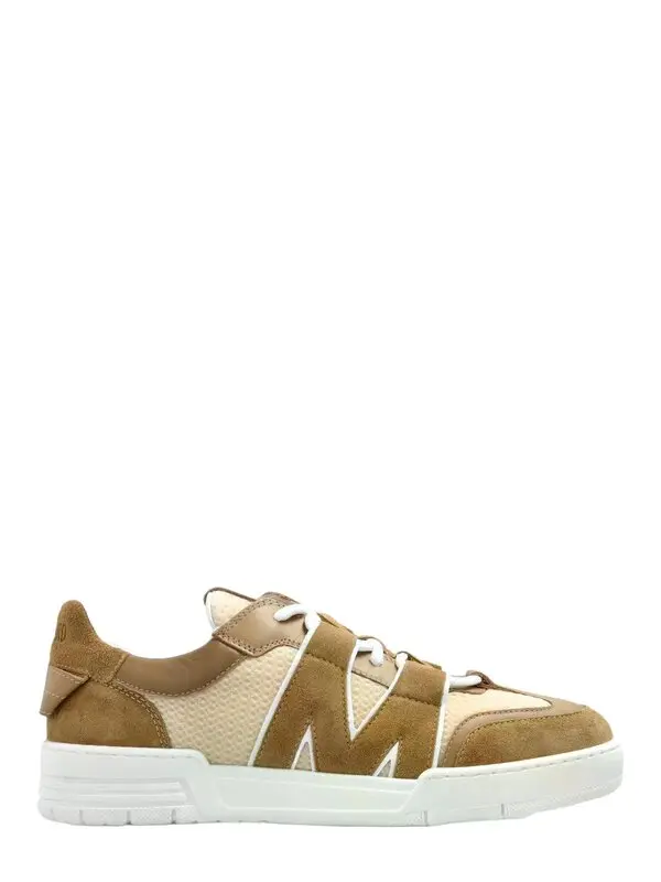 Moschino Debossed Mesh Sneakers - Neutrals