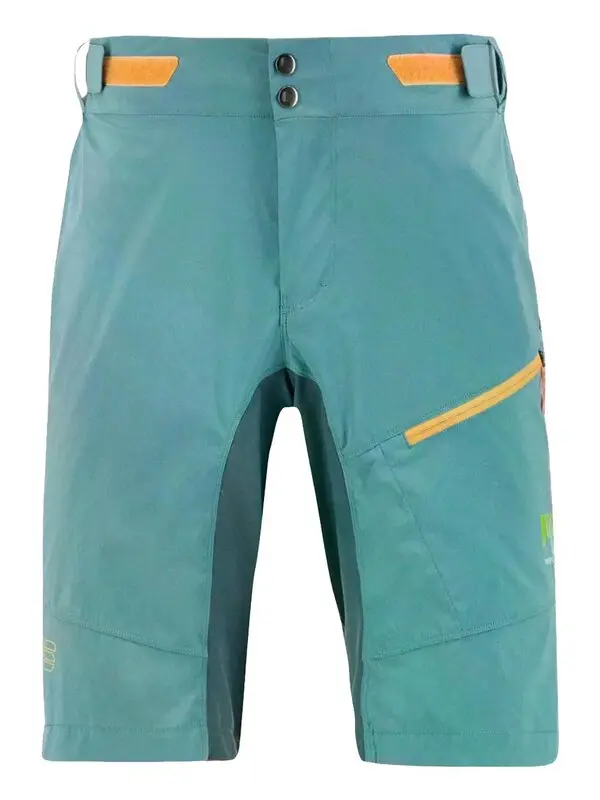 KARPOS Val Viola Panelled Zip Shorts - Blue