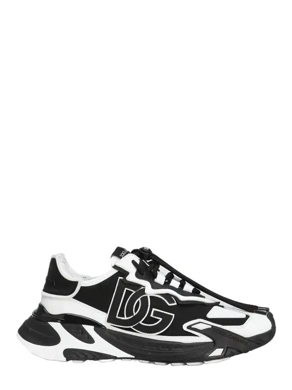 Dolce & Gabbana Chunky Panelled Logo Sneakers - Black