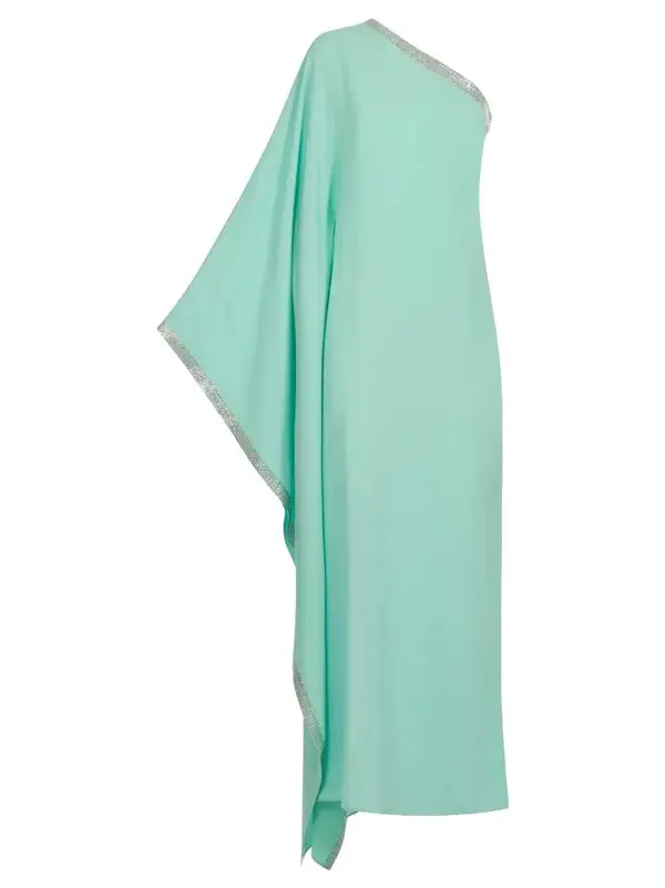 TALLER MARMO One-shoulder Crystal Embellished Maxi Dress - Blue