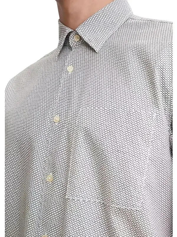Marc O'polo Patterned Long-sleeve Shirt - Grey