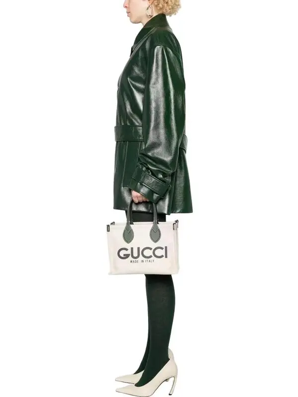 Gucci Logo-print Tote Bag - Neutrals