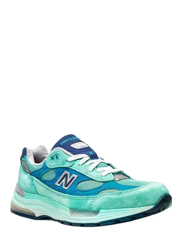 NEW BALANCE M992 Teal Sneakers - Blue