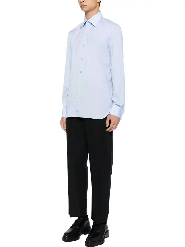 TOM FORD Gingham Shirt - Blue