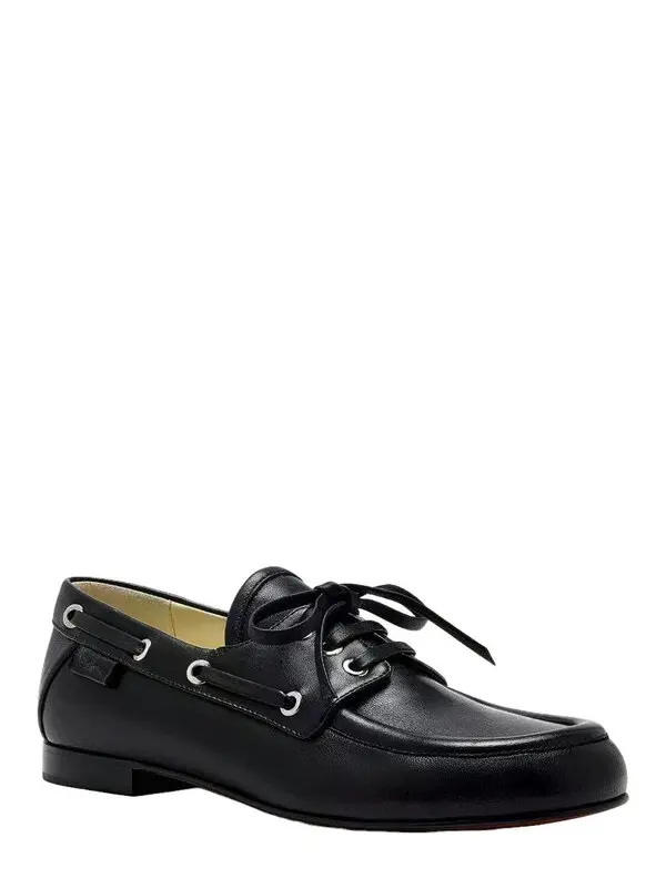 Proenza Schouler Leather Deck Shoes - Black
