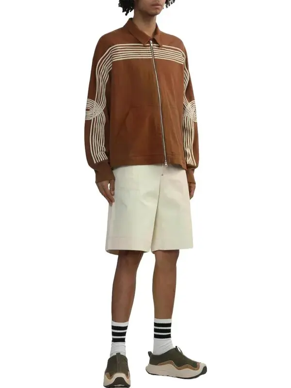 SONG FOR THE MUTE Root Wood Shirt Jacket - Brown