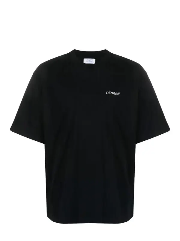 Off-White Logo-print Short-sleeve T-shirt - Black