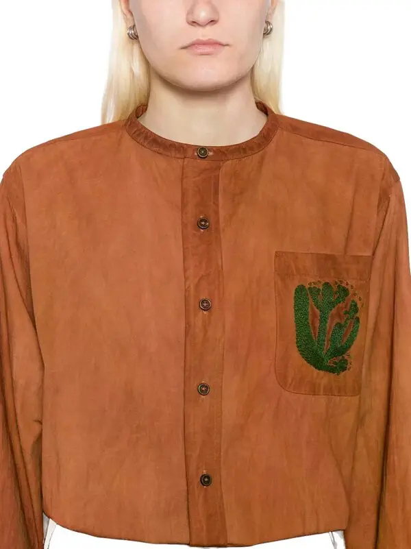 KINYAN LAM Button-down Shirt - Brown