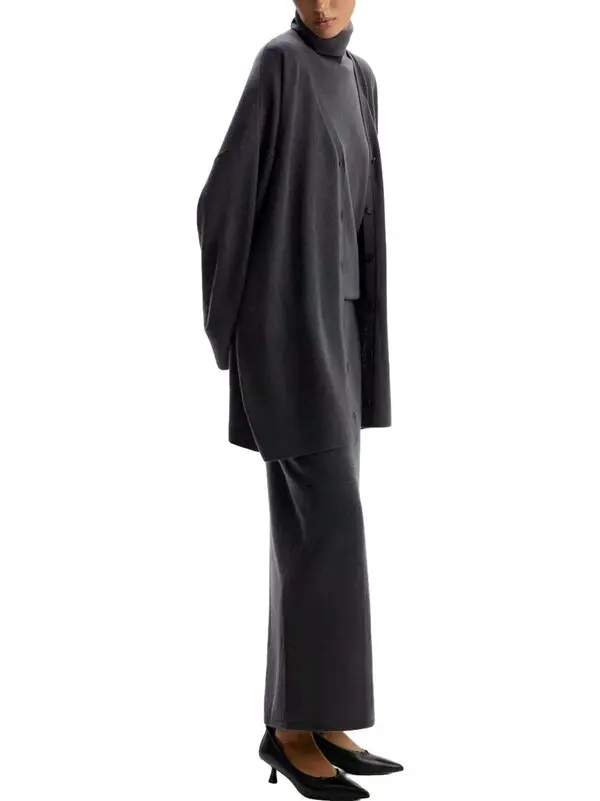 12 STOREEZ Button-front Cardigan - Grey
