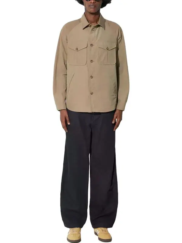 BARACUTA Patch-pocket Shirt Jacket - Neutrals