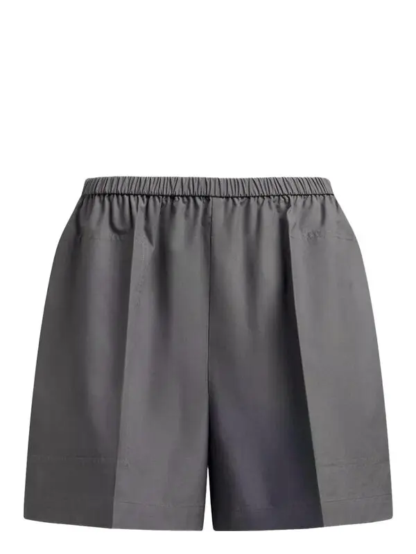 12 STOREEZ Cotton Mini Shorts - Grey
