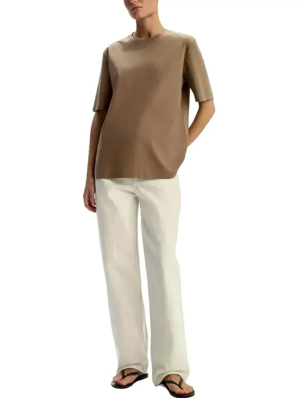 12 STOREEZ Cotton T-shirt - Brown