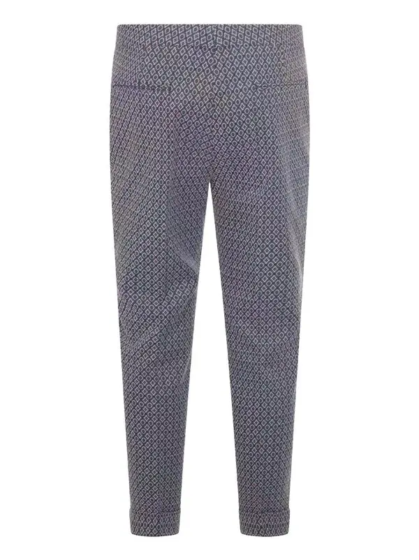 Etro Jacquard Pattern Trousers - Blue