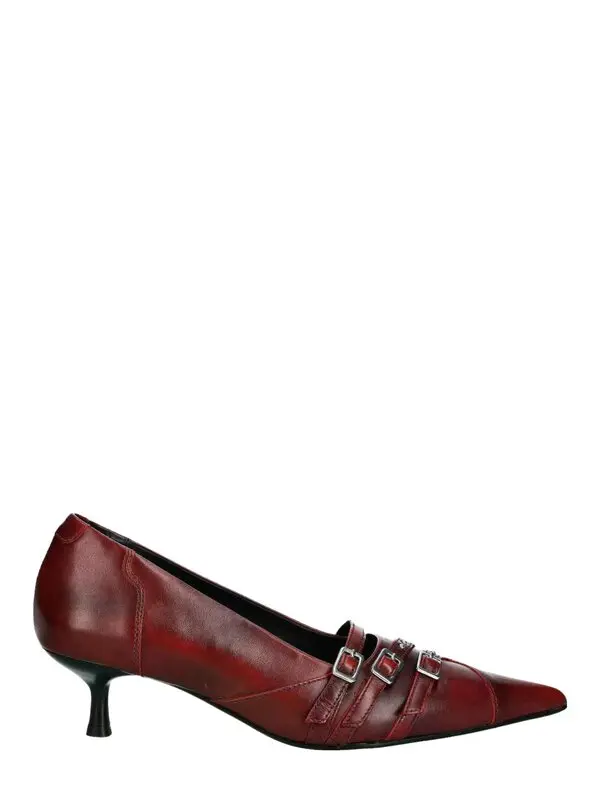 VAGABOND SHOEMAKERS 47mm Lykke Pointed-toe Buckled Pumps - Red