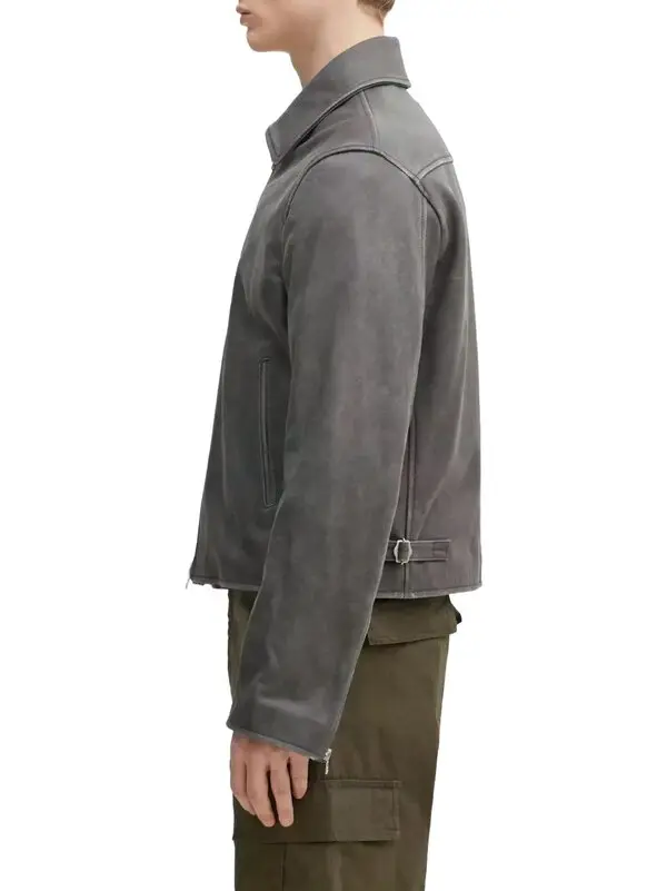 Kenzo Leather Jacket - Grey