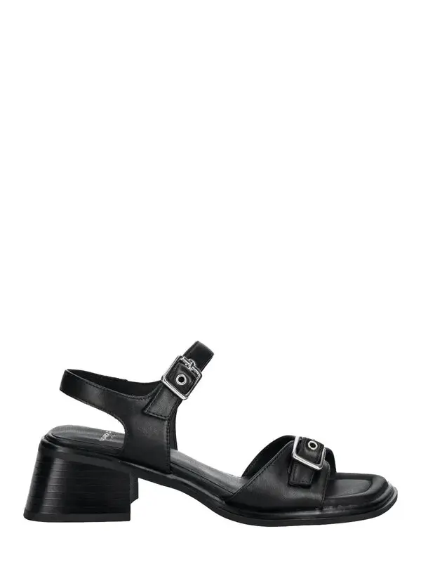 VAGABOND SHOEMAKERS 53mm Ines Buckle-detail Block-heel Sandals - Black