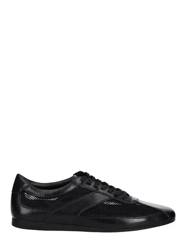 VAGABOND SHOEMAKERS Leather And Mesh Lace-up Sneakers - Black