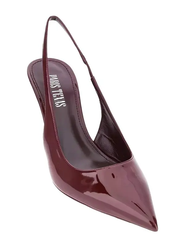 Paris Texas 70mm Lidia Slingback Pointed-toe Pumps - Red