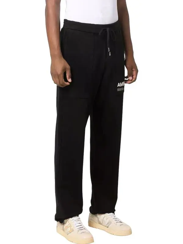 AMBUSH Logo-print Track Pants - Black