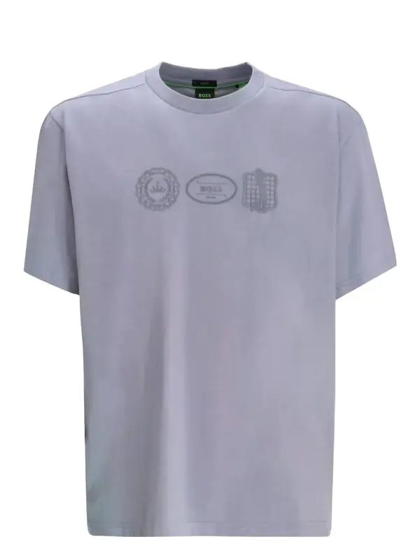 BOSS Emed-logo Cotton T-shirt - Grey