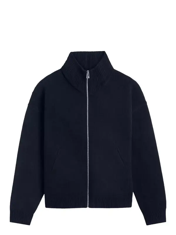 Axel Arigato Core Wool-blend Zipped Cardigan - Blue