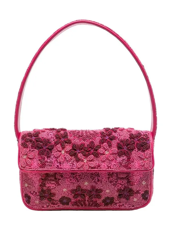 Staud Tommy Beaded Shoulder Bag - Pink