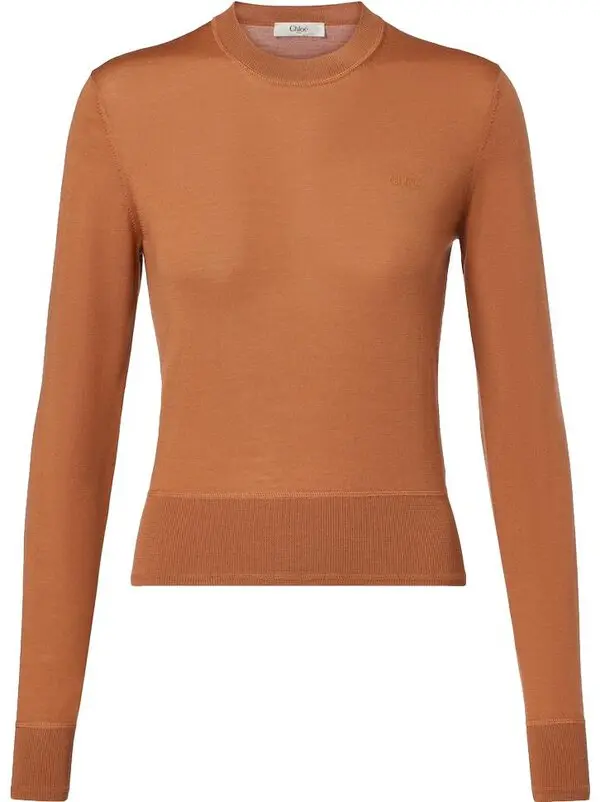 Chloé Wool Sweater - Brown