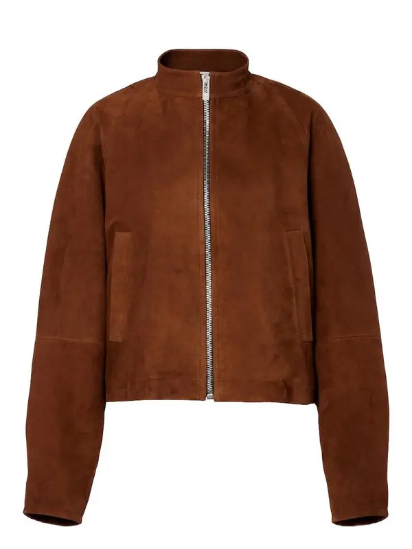 Alaïa Suede Jacket - Brown