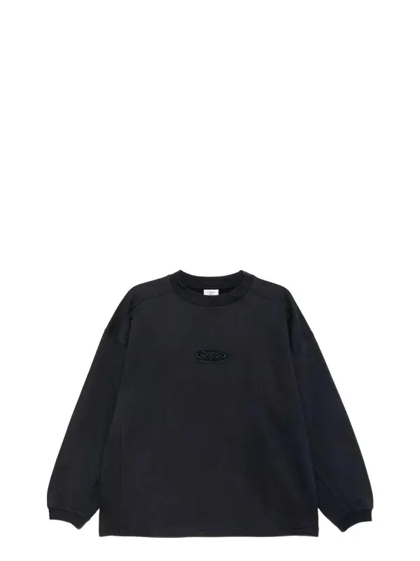 Vetements Oval Logo Crew Neck Sweatshirt - Blue