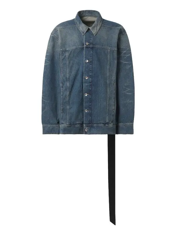Rick Owens Jumbo Worker Denim Jacket - Blue