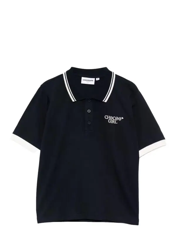 CHOCOOLATE Cropped Polo Shirt - Nyl