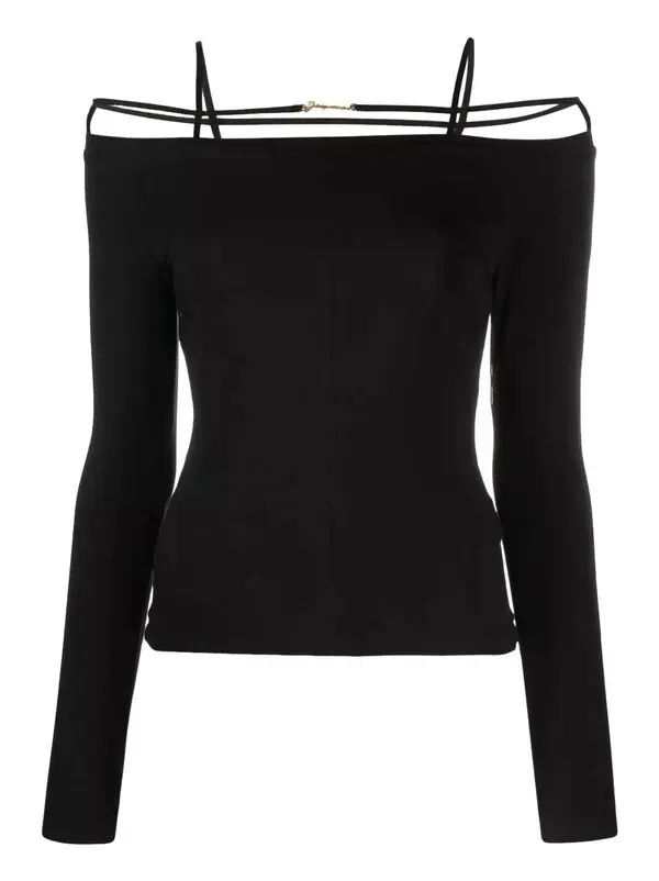 Jacquemus The Sierra Long Sleeve T-shirt - Black