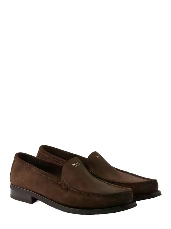 Prada Suede Loafers - Brown