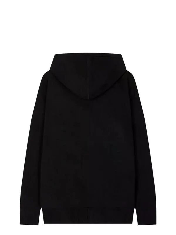 STUDIO TOMBOY Zip-up Hoodie With Drawstring - Black