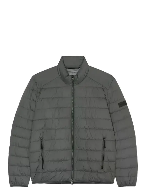 Marc O'polo Quilted Stand Collar Jacket - Grey