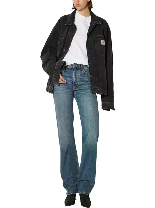 Fiorucci Straight Leg Cotton Jeans - Blue