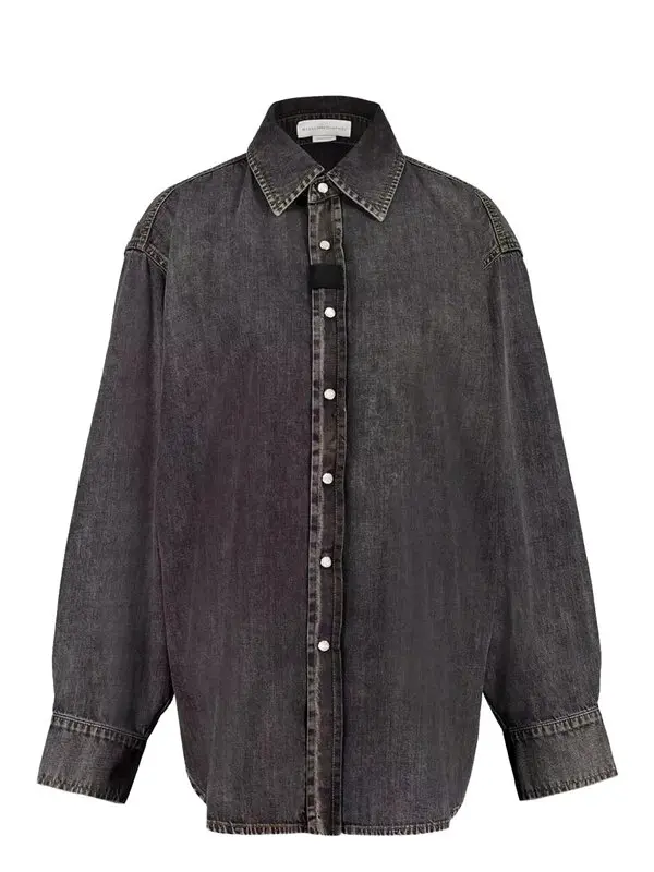 Stella McCartney Denim Button-up Shirt - Grey