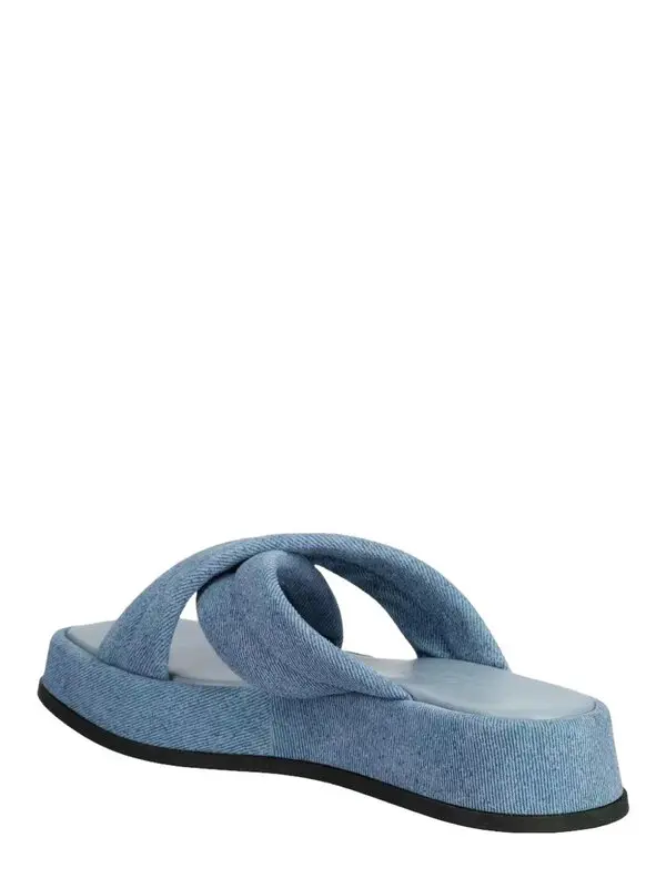 Marc O'polo Crossover Denim-effect Platform Sandals - 873